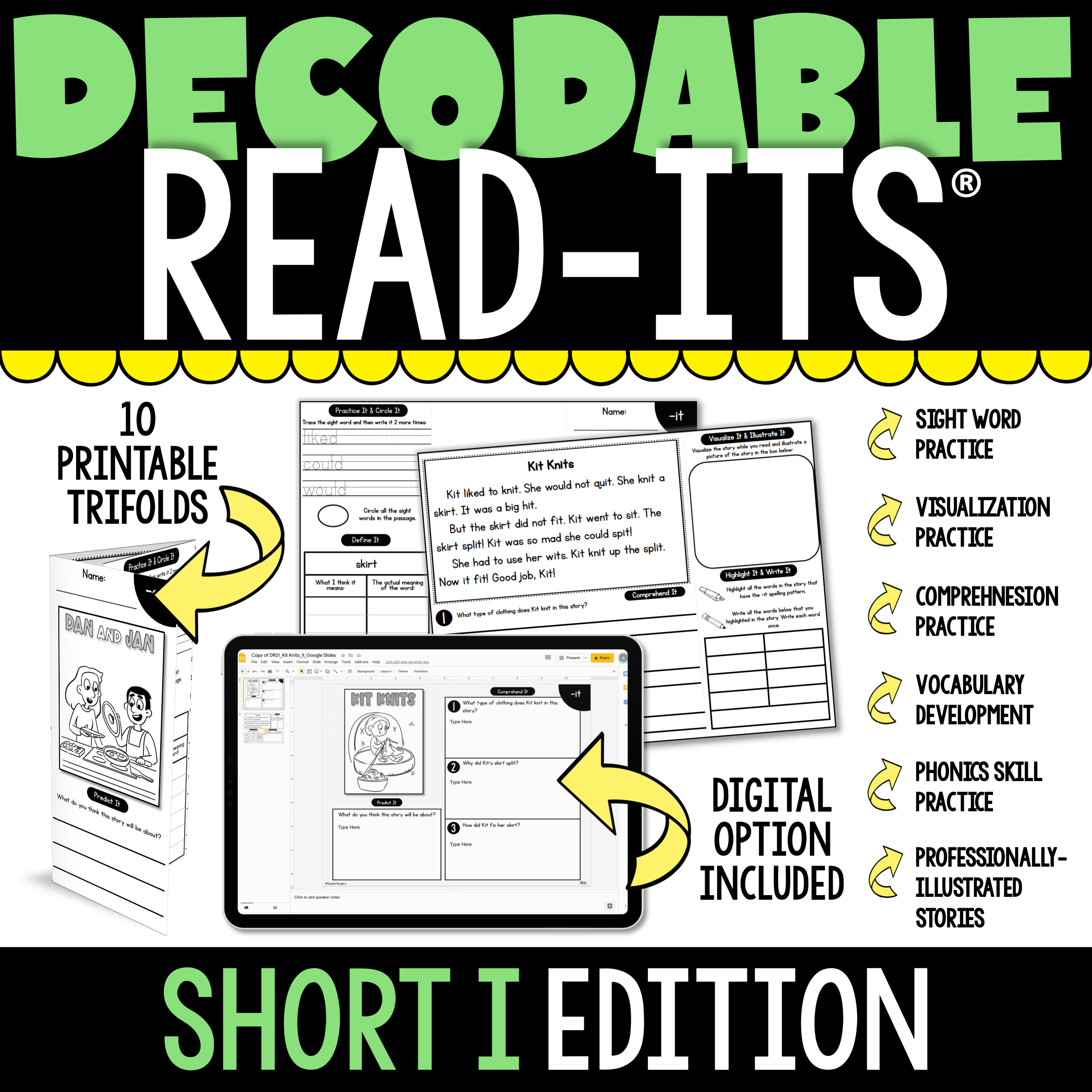 Decodable Read-Its® | Short I Edition | Distance Learning - Simply ...